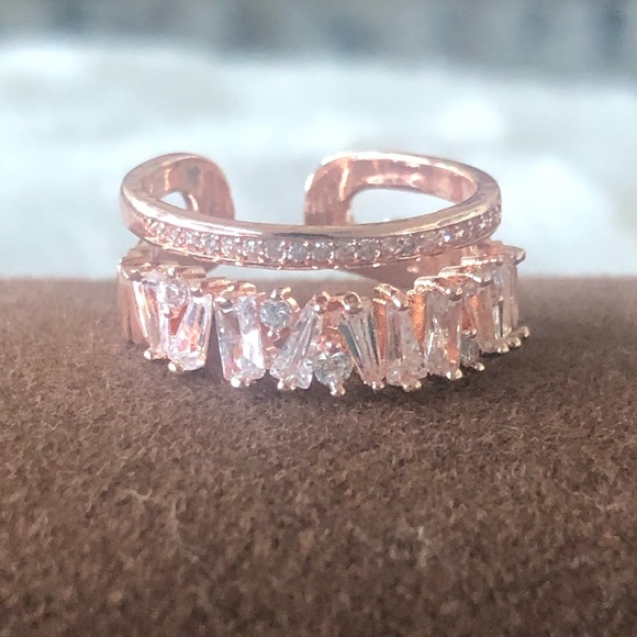 Jewelry | Rhinestone Cuff Ring | Poshmark